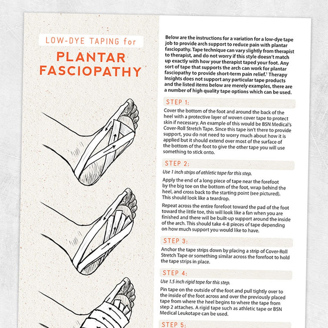 Low-dye Taping for Plantar Fasciopathy - Etsy