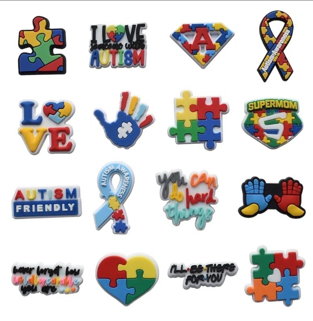 Autism Awareness Shoe Jibbitz - Etsy
