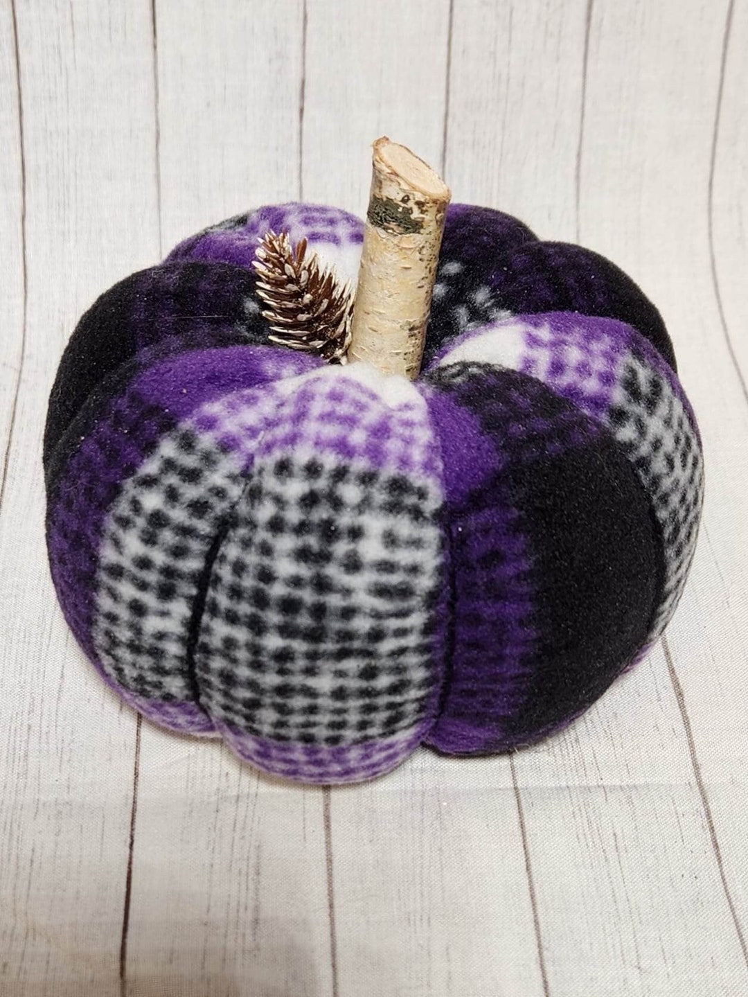 Barney Flannel Fabric Pumpkin - Etsy
