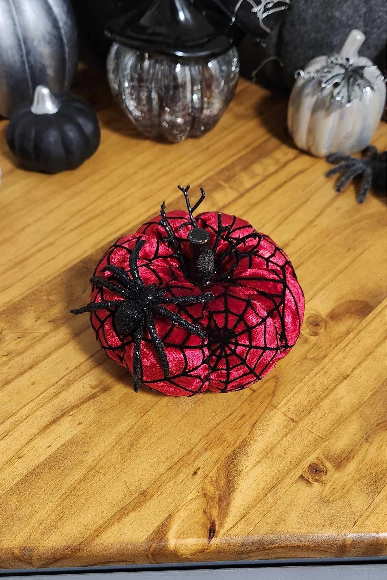 Spider Web Fabric Pumpkin - Etsy