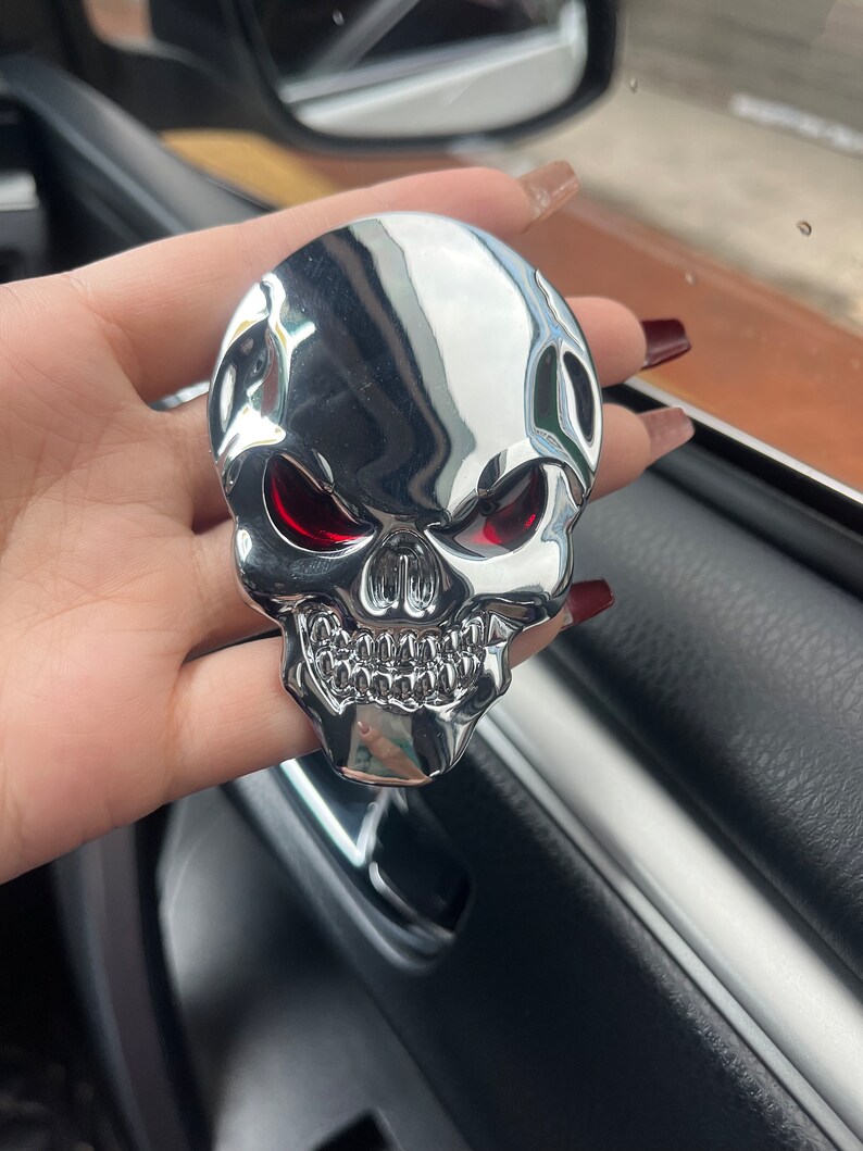 Skull Metal Car Stickers / Car Rear Tailgate Glass Interior - Etsy