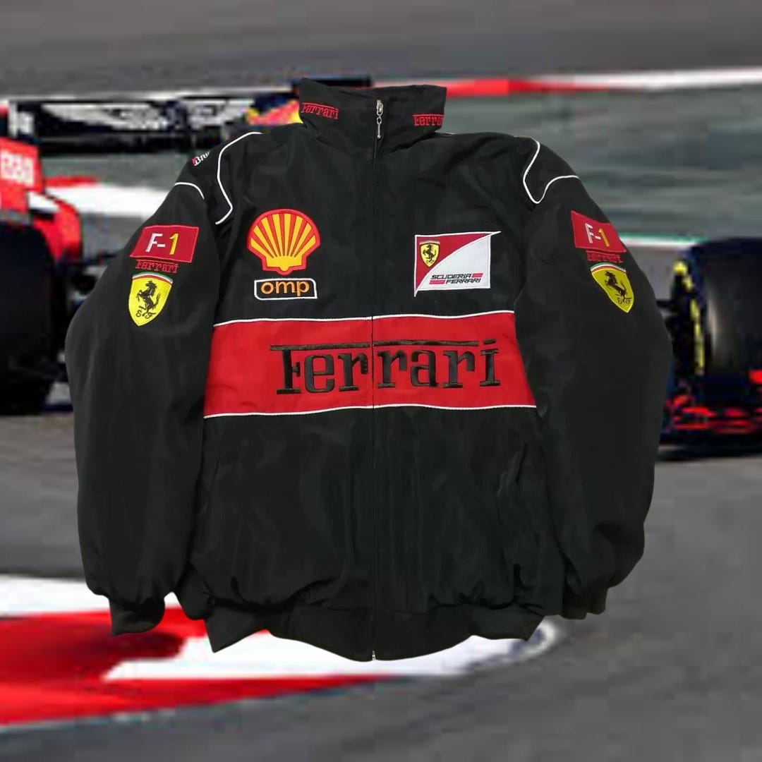 Vintage F1 Jacket, Formula 1 Racing Jacket, Embroidered F1 Patches ...