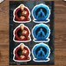 Kratos Stickers Set Vinyl Kratos Stickers Gaming Merch - Etsy