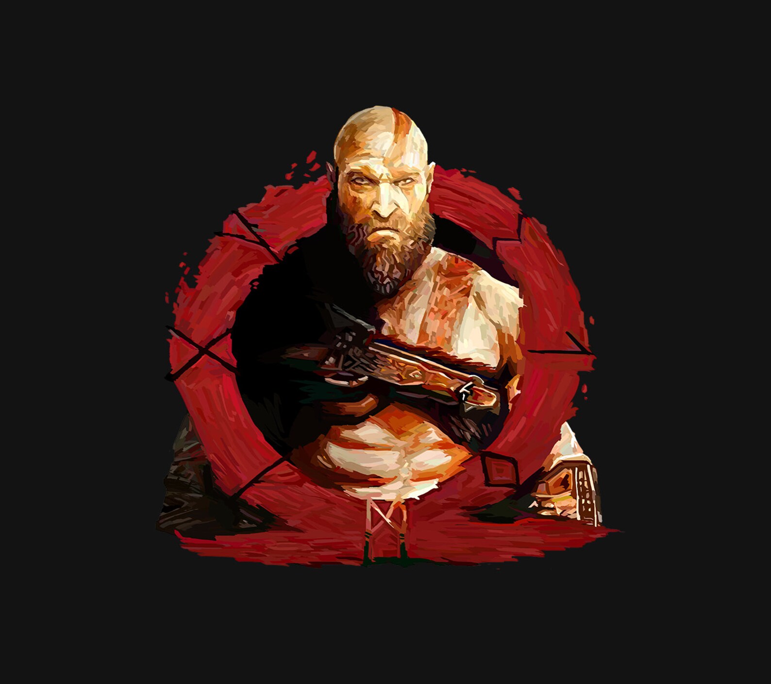 Kratos Stickers Set Vinyl Kratos Stickers Gaming Merch - Etsy