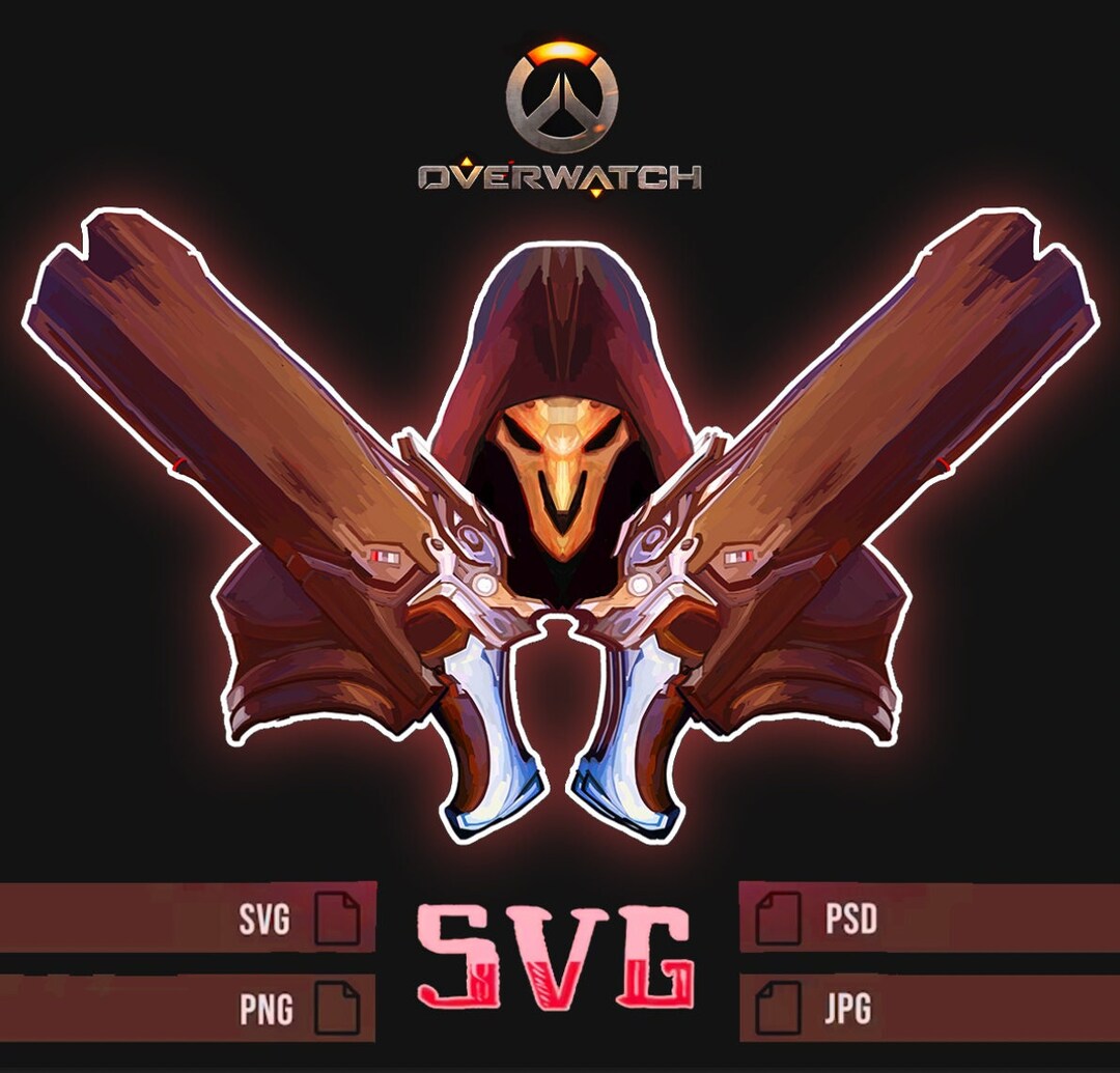 SVG Overwatch Reaper Design High Quality PNG PSD Jpg - Etsy