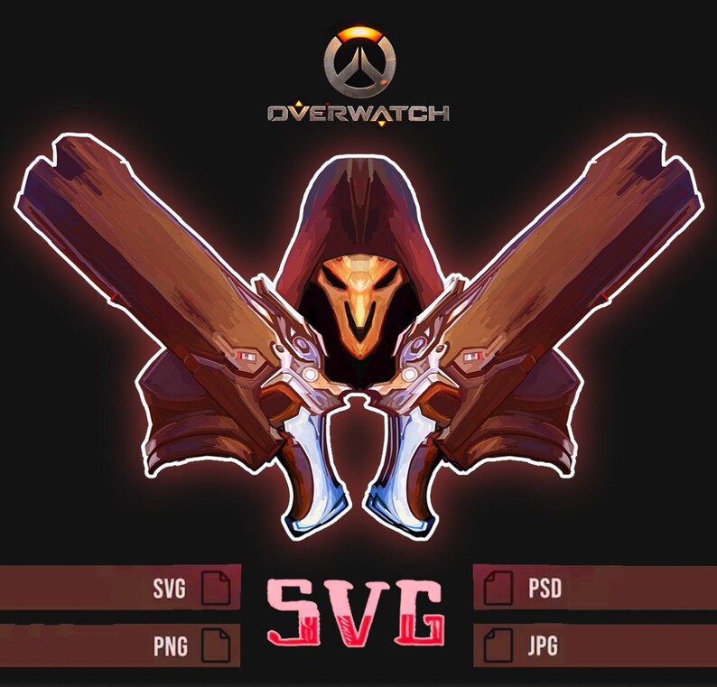 SVG Overwatch Reaper Design High Quality PNG PSD Jpg - Etsy