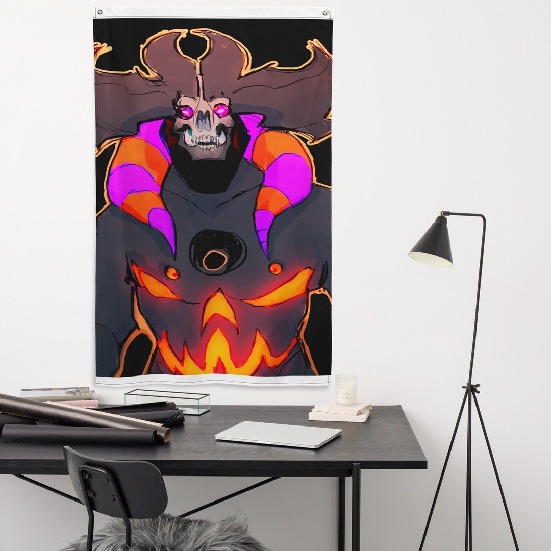 Tari Flag Halloween Scary Halloween Dragon Legendary Winged Horned ...