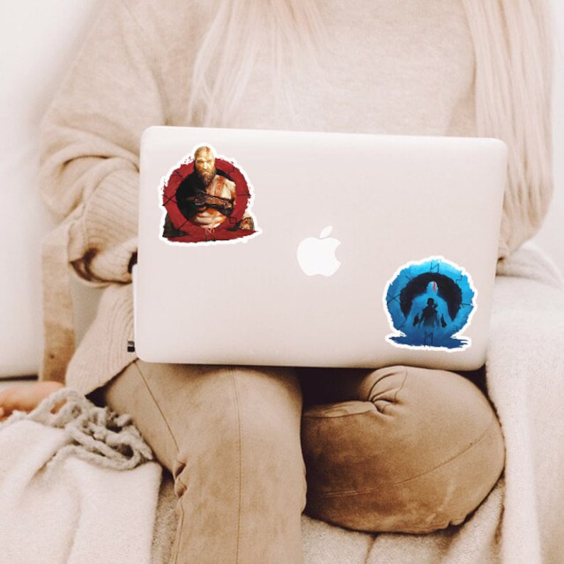 Kratos Stickers Set Vinyl Kratos Stickers Gaming Merch - Etsy