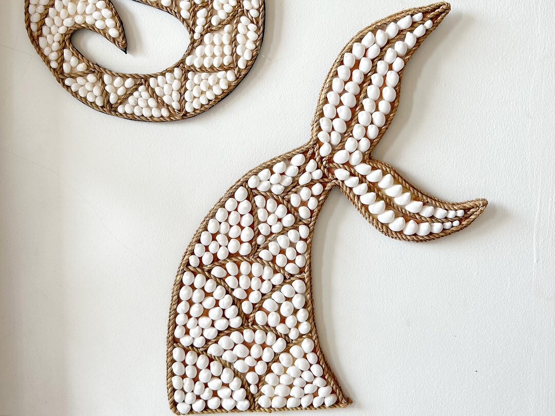 Whale Tail Nursery Decor, Shell Nursery Decor, Childrens Wall Decor ...