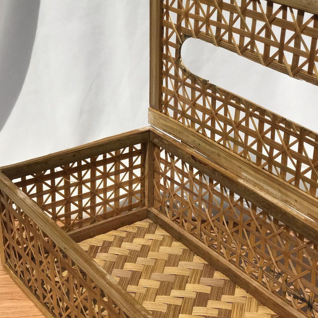 Bamboo Tissue Cover Box, Tissue Box Holder, Wicker Tissue Cover Box, Tissue Holder Cover ...