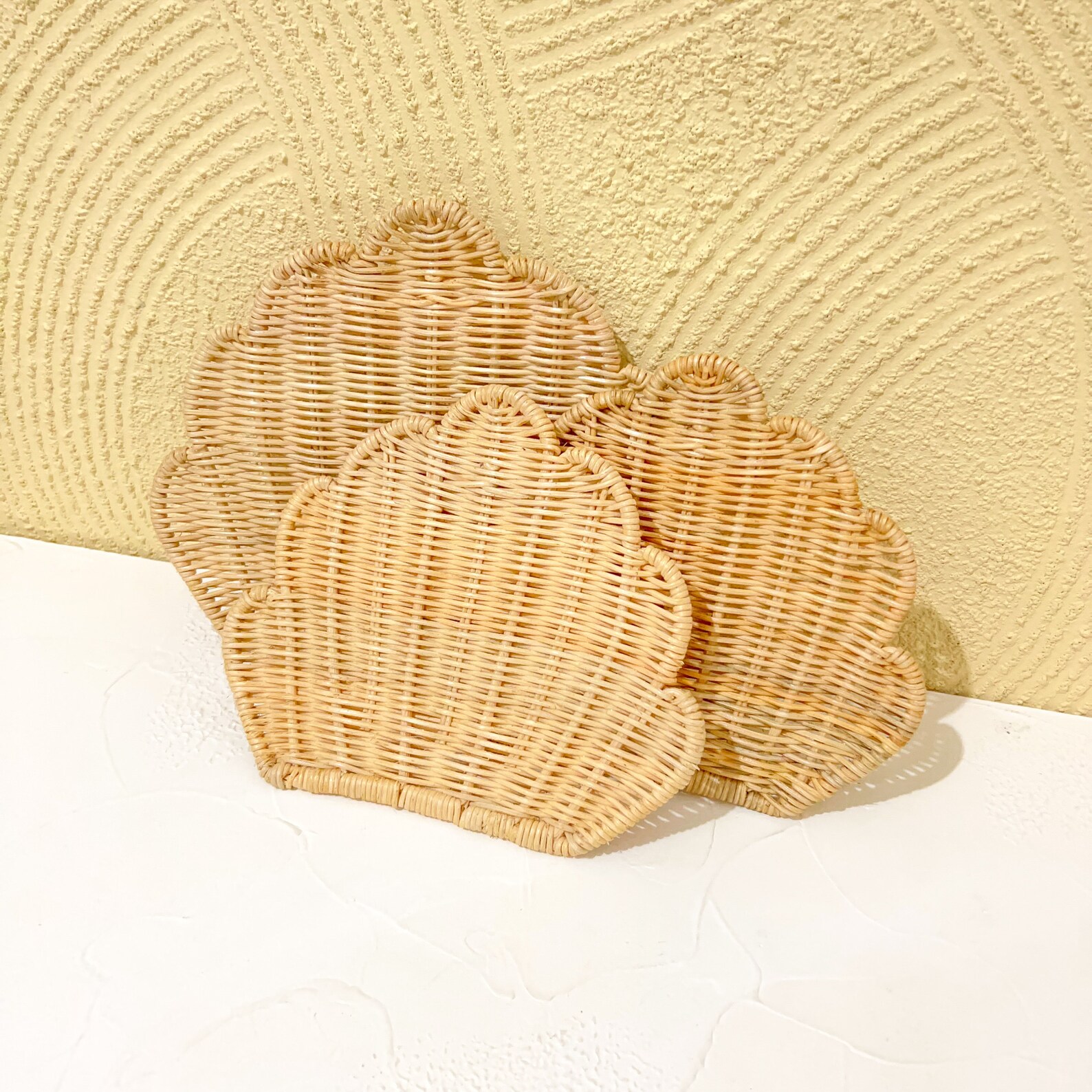 Rattan Sea Shell Nursery Wall Decor, Boho Nursery Decor, Rattan Wall ...