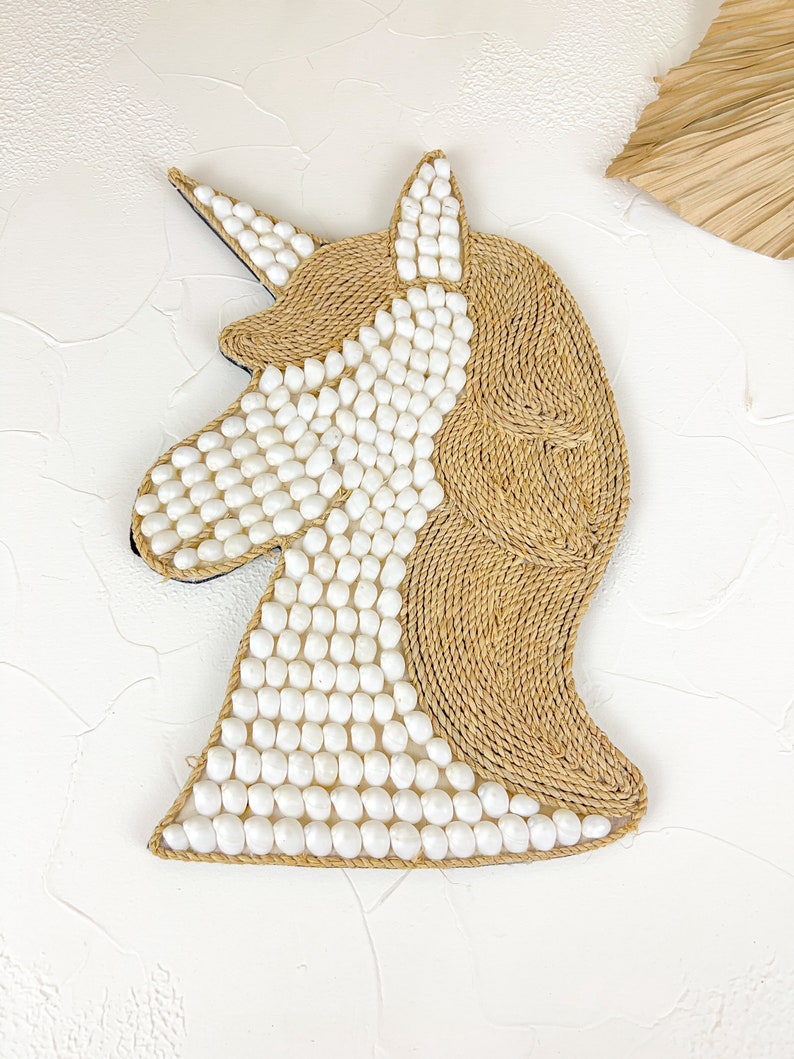 Unicorn Wall Decor, Kids Room Decor, Unicorn Girls Room Decor, Shell ...