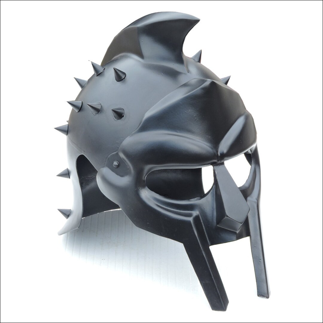 Medieval Rhino Armor Black Gladiator Warrior Helmet - Etsy