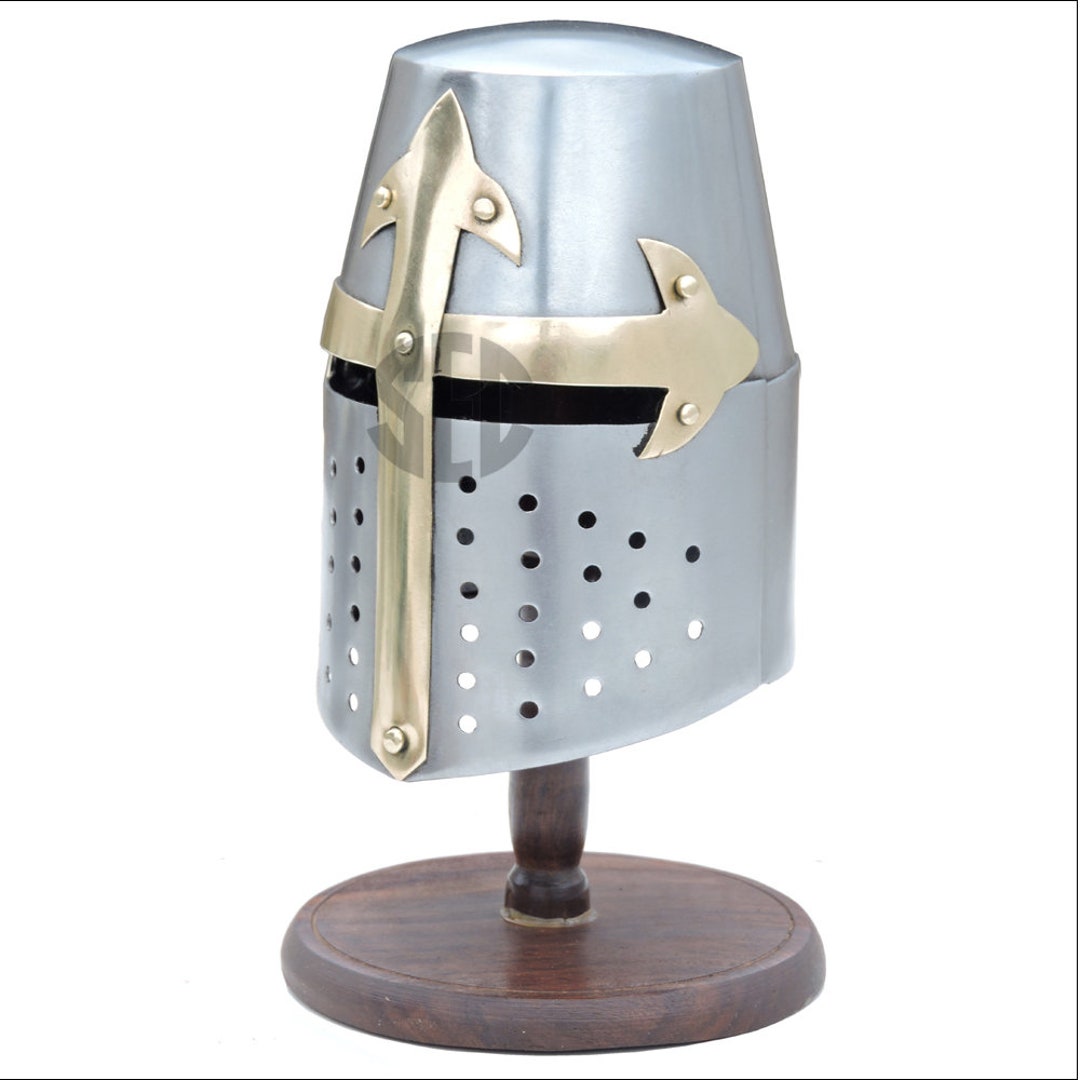 Medieval Miniature Knight Templar Crusader Helmet - Etsy