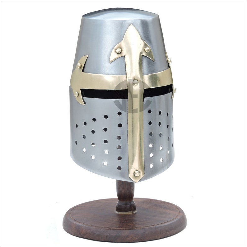 Medieval Miniature Knight Templar Crusader Helmet - Etsy