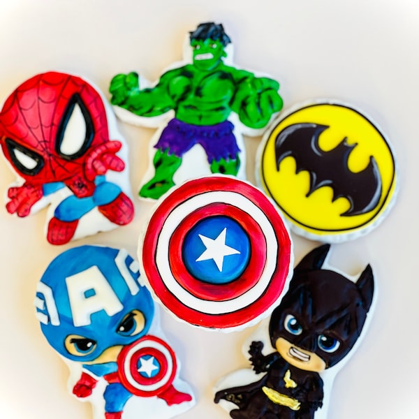 Super Hero Cookies - Etsy