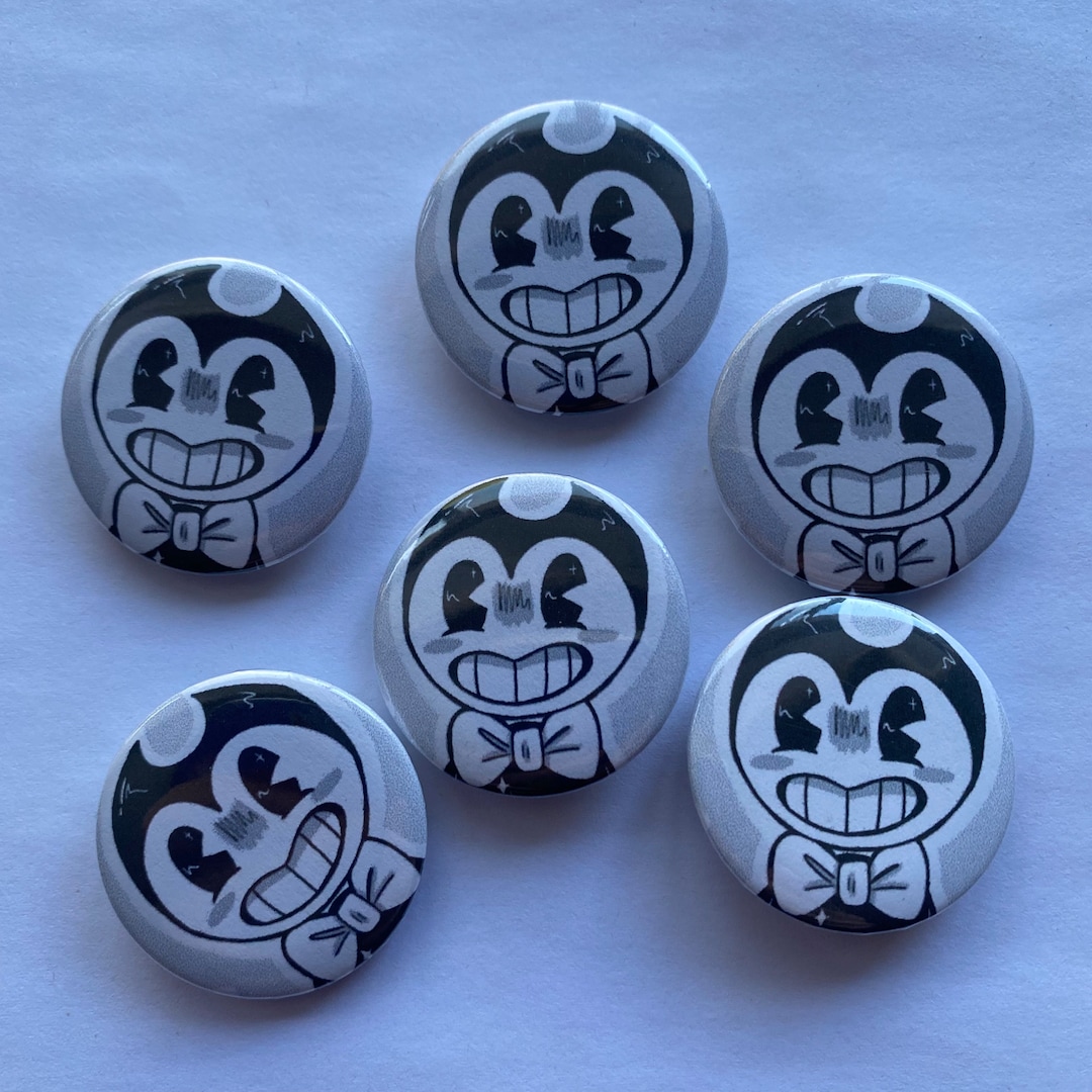 Bendy and the Ink Machine Button // Batim Horror Game Button - Etsy