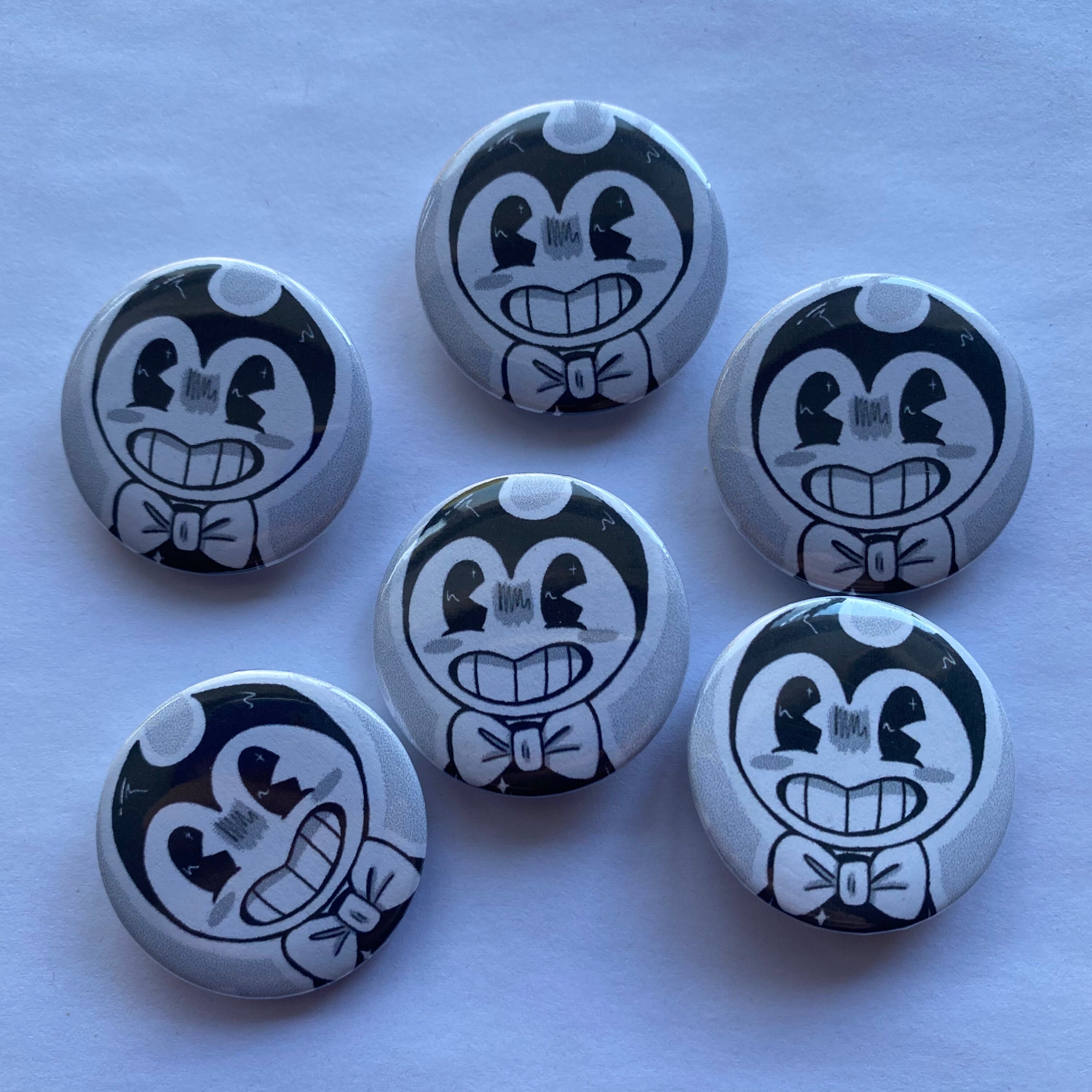 Bendy and the Ink Machine Button // Batim Horror Game Button - Etsy
