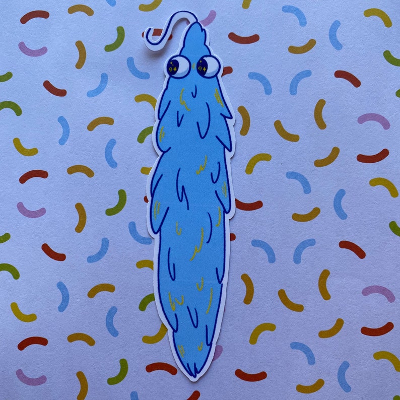 Worm on a String Sticker Set // Cute Fuzzy Worm on a String - Etsy