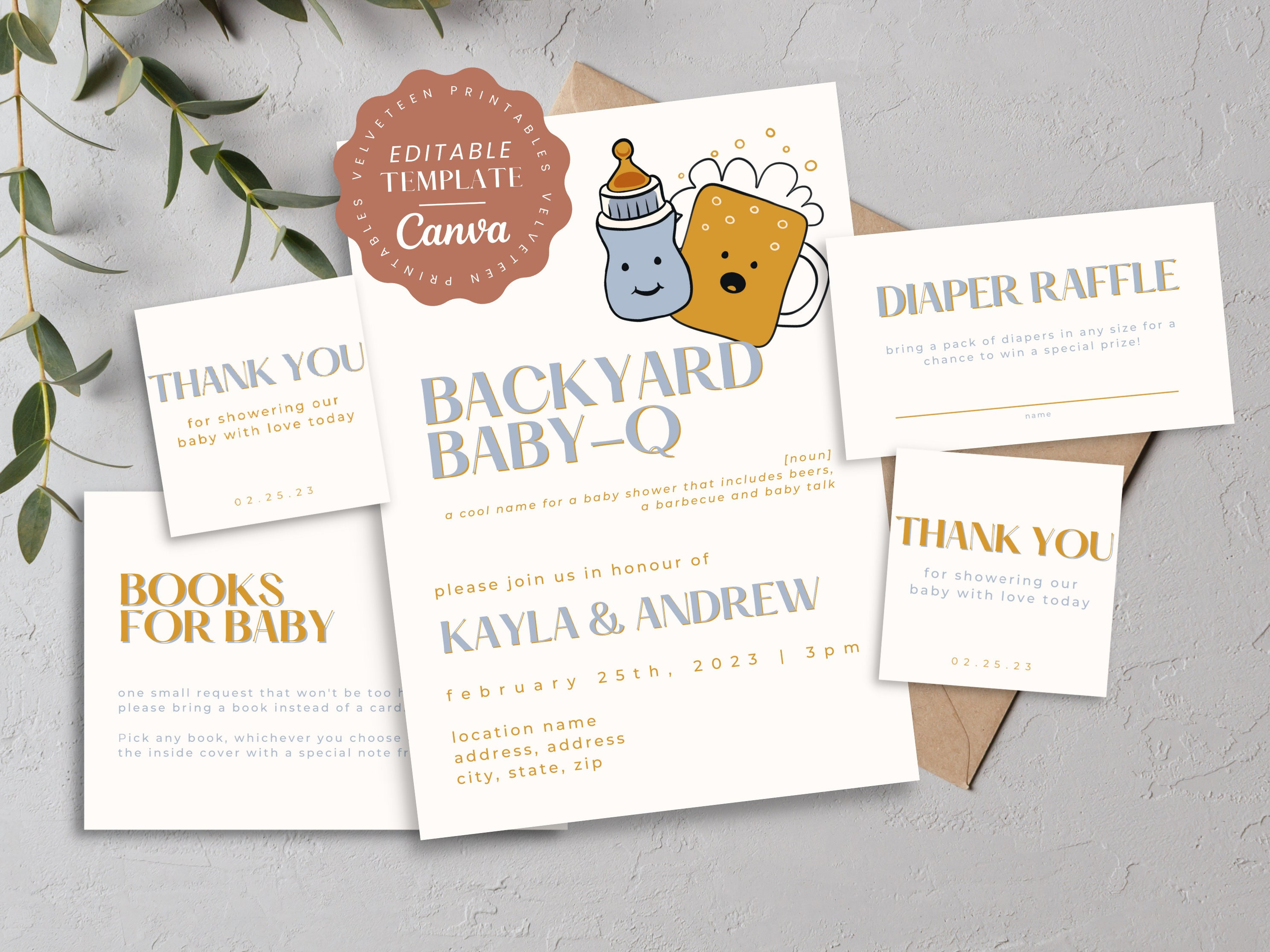 Coed Baby Shower Invitations Templates