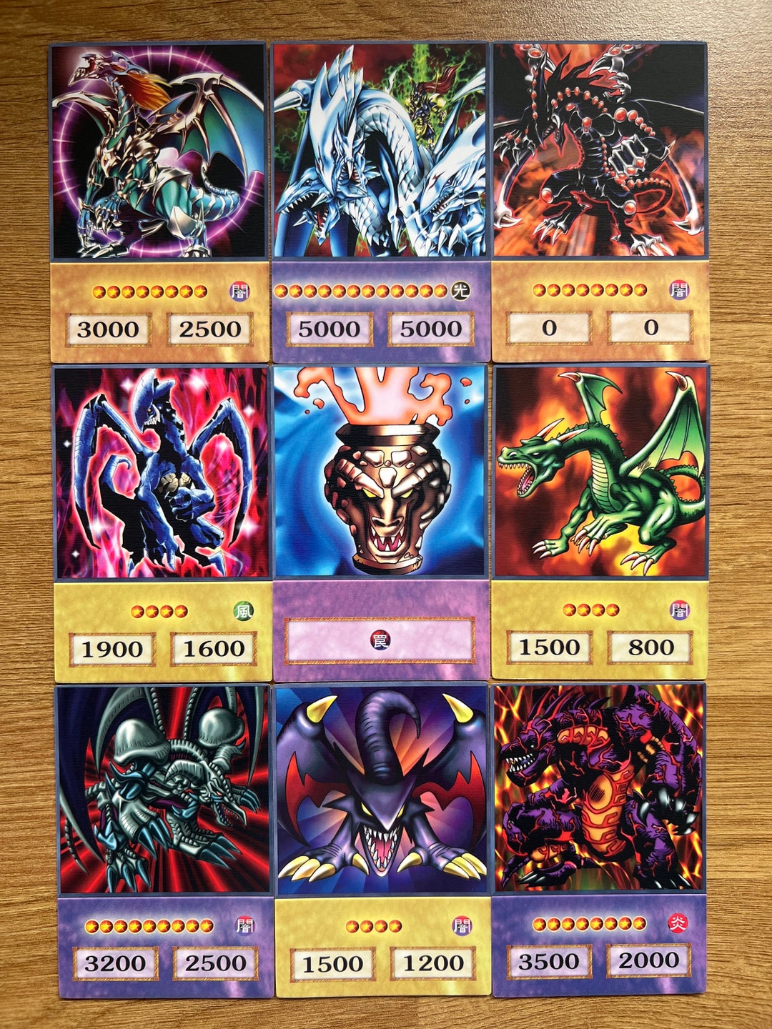 Yu-gi-oh! Orica/anime Style Cards - Dragon Themed Card Set - Etsy