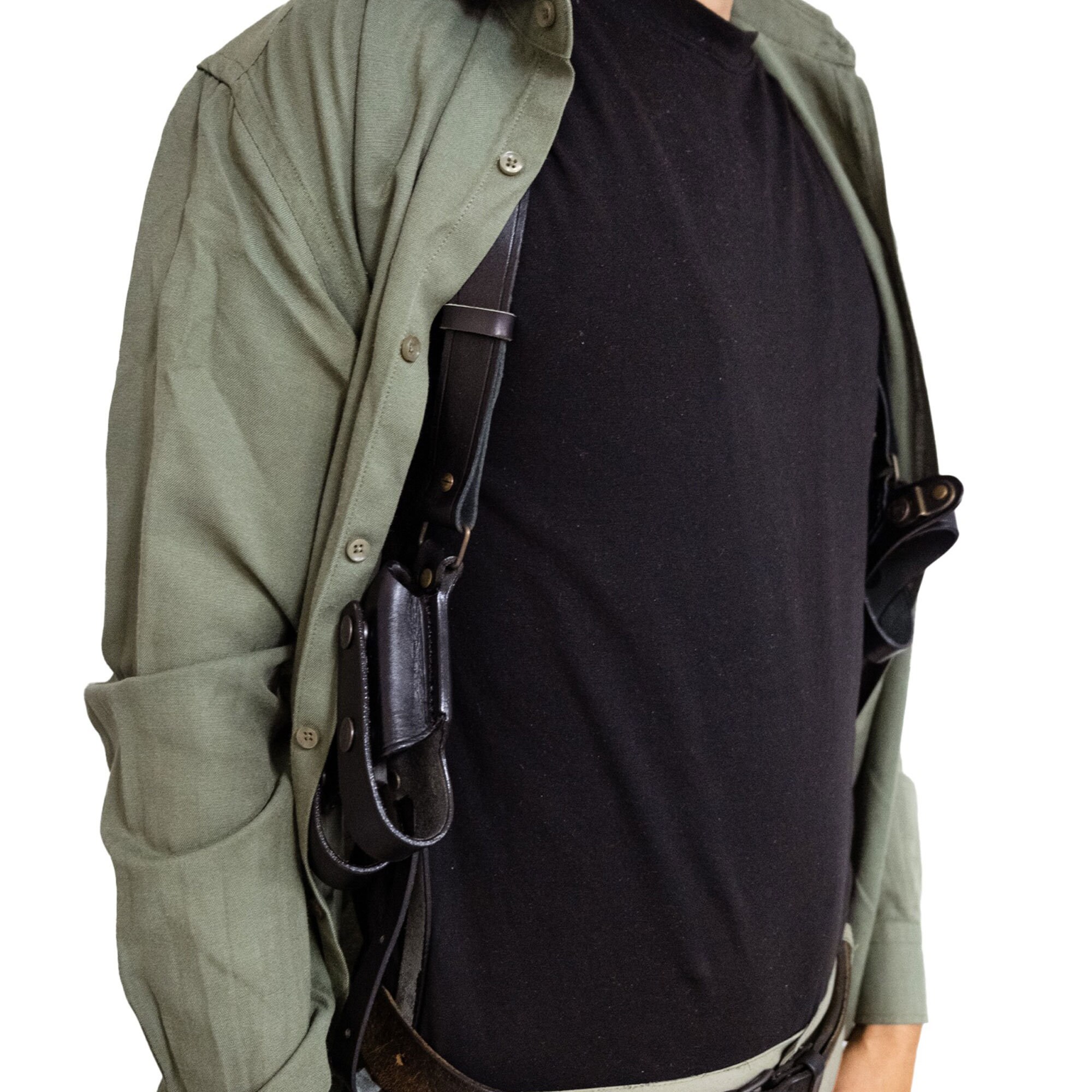 For Browning Hi Power Leather Shoulder Gun Holster Mag Pouches - Etsy