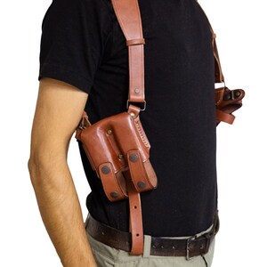 For Browning Hi Power Leather Shoulder Gun Holster Mag Pouches - Etsy