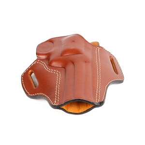 For Colt Python 4 Inch Revolver Fast Draw Owb Handmade Leather Gun ...