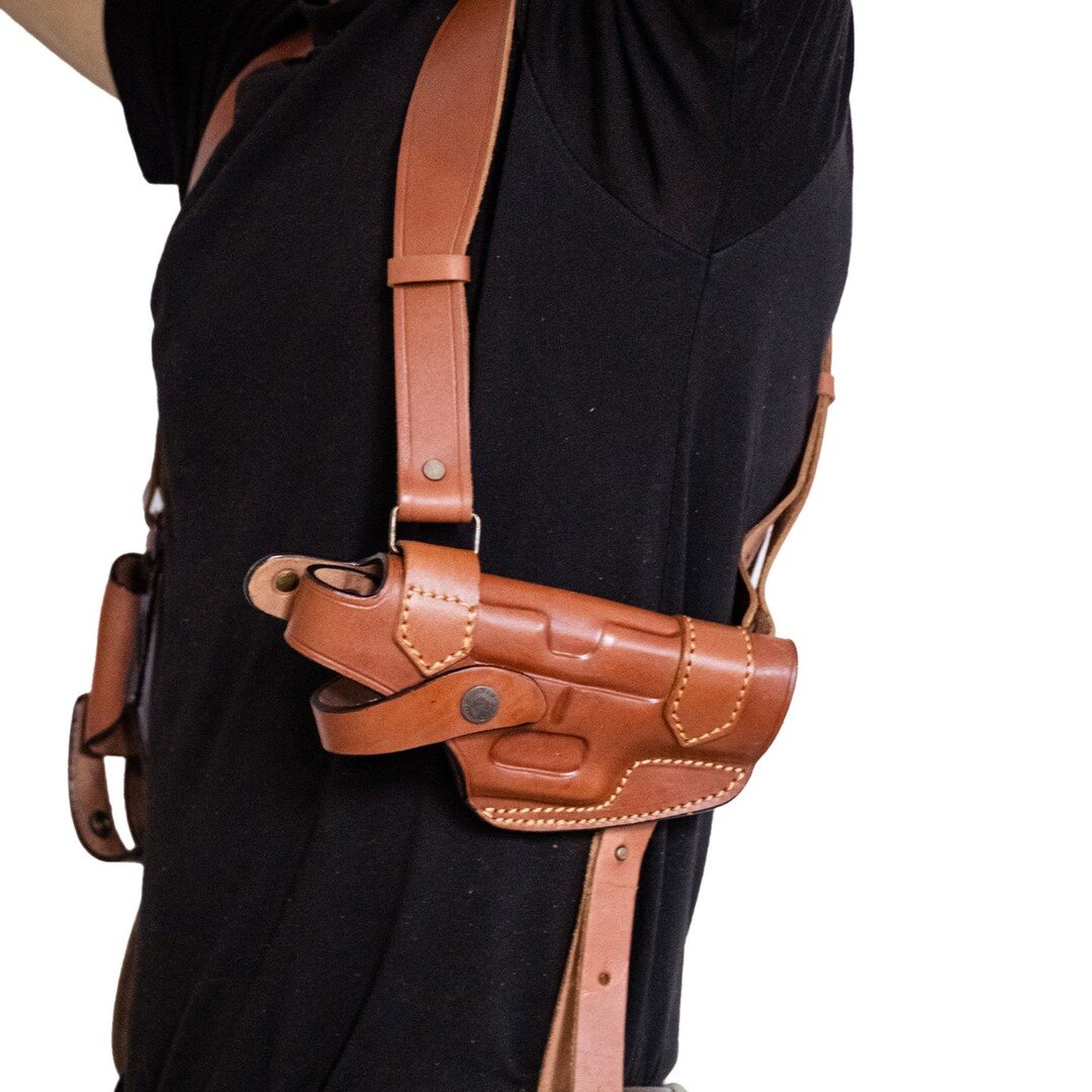 For Browning Hi Power Leather Shoulder Gun Holster Mag Pouches - Etsy