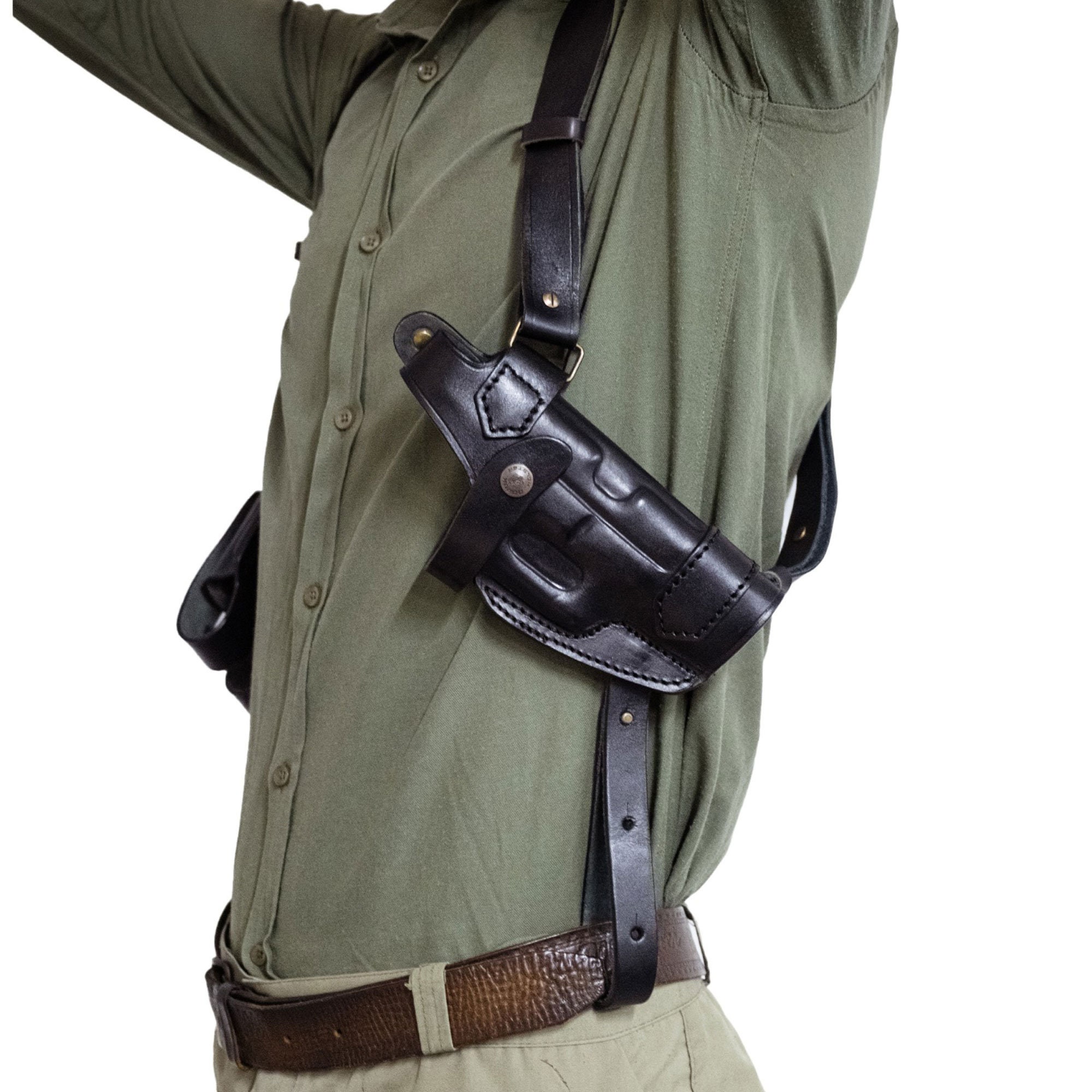 For Browning Hi Power Leather Shoulder Gun Holster Mag Pouches - Etsy