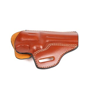 For Colt Python 4 Inch Revolver Fast Draw Owb Handmade Leather Gun ...