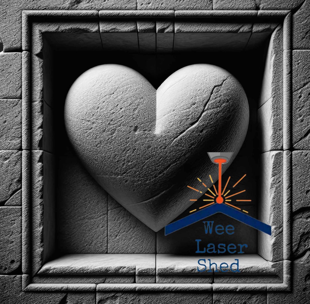 3D Illusion Heart Laser Engraver File - Etsy