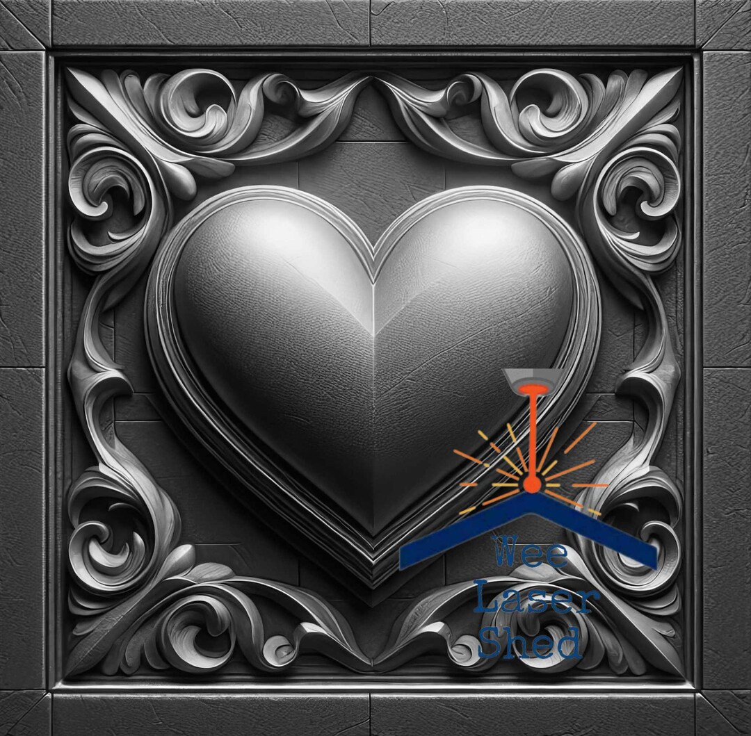 3D Illusion Heart Laser Engraver File - Etsy
