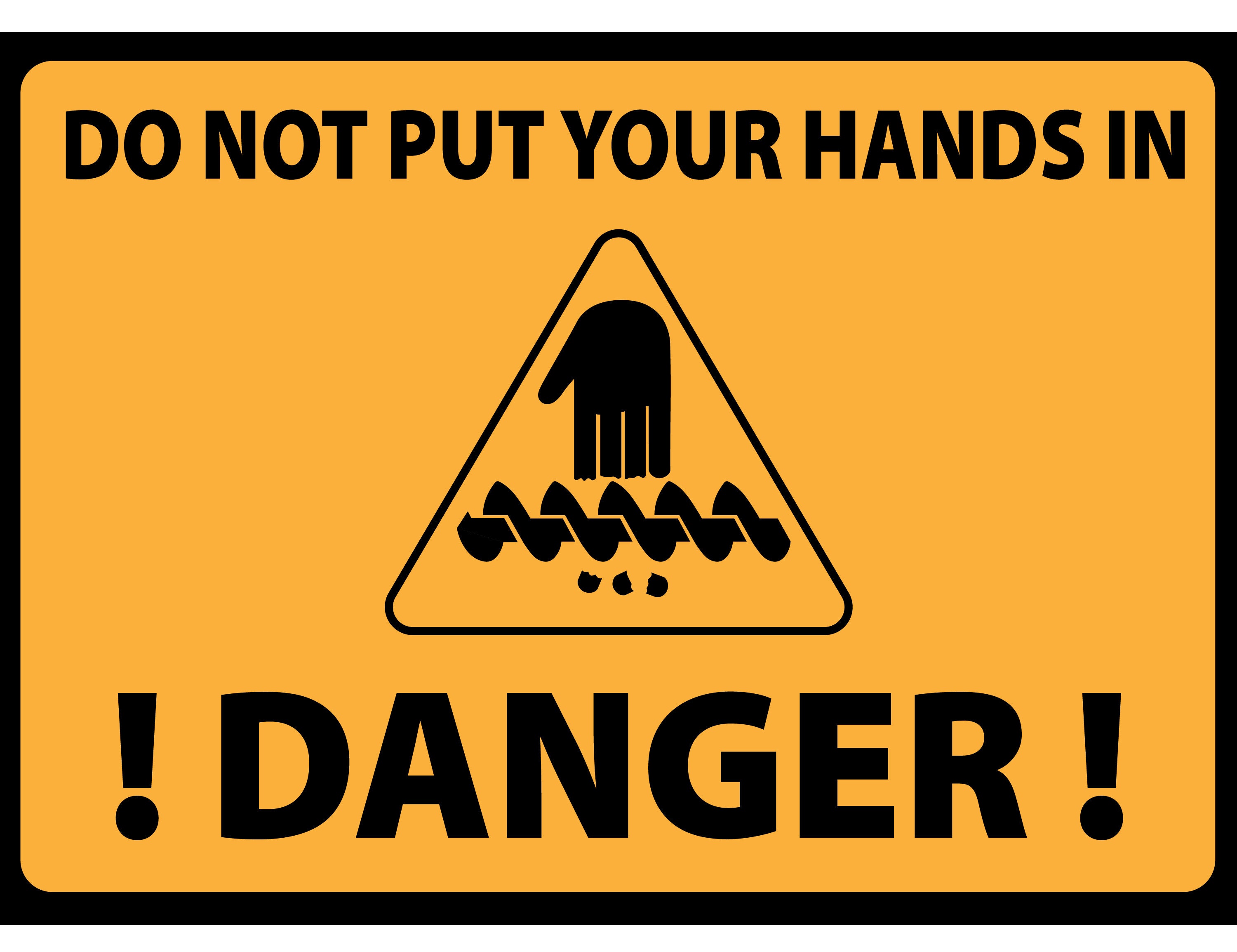 Danger Stickers, Warning Decals, Labels, Personalized Stickers, Custom ...