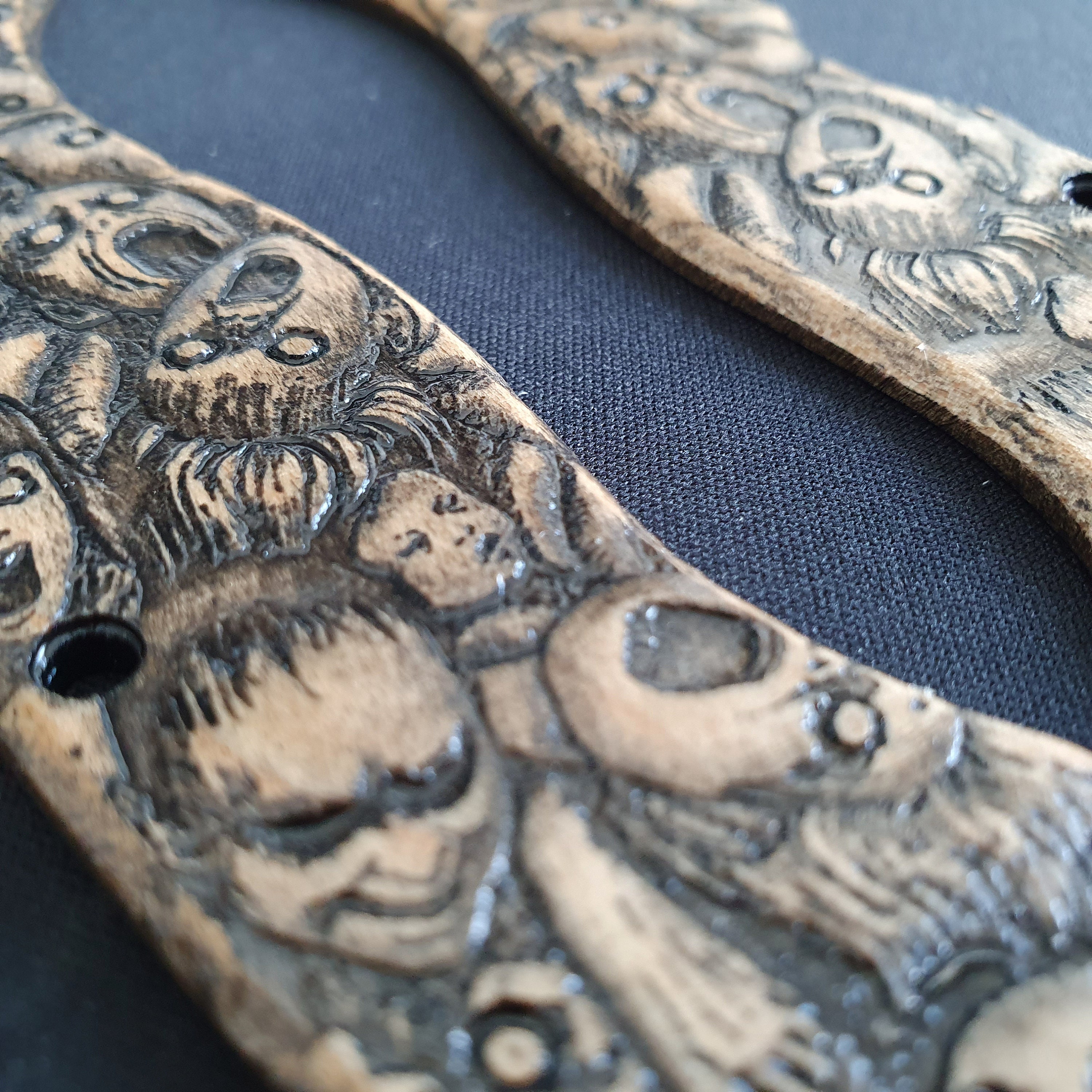 Scared Faces Spyderco Civilian Knife Scales - Etsy