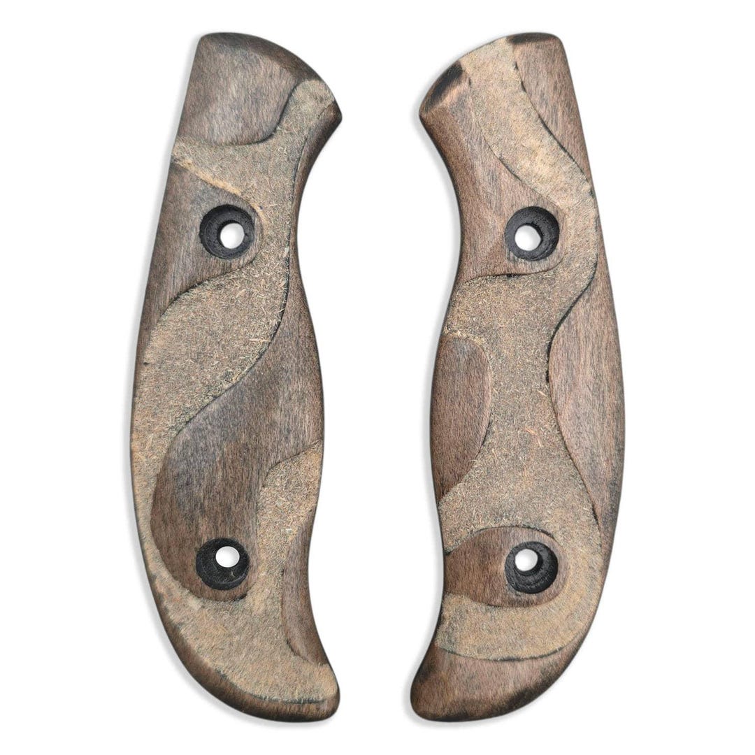 Drunkard Wood Handle Scales for Spyderco Mule Team, Mule Team 2 Knife ...