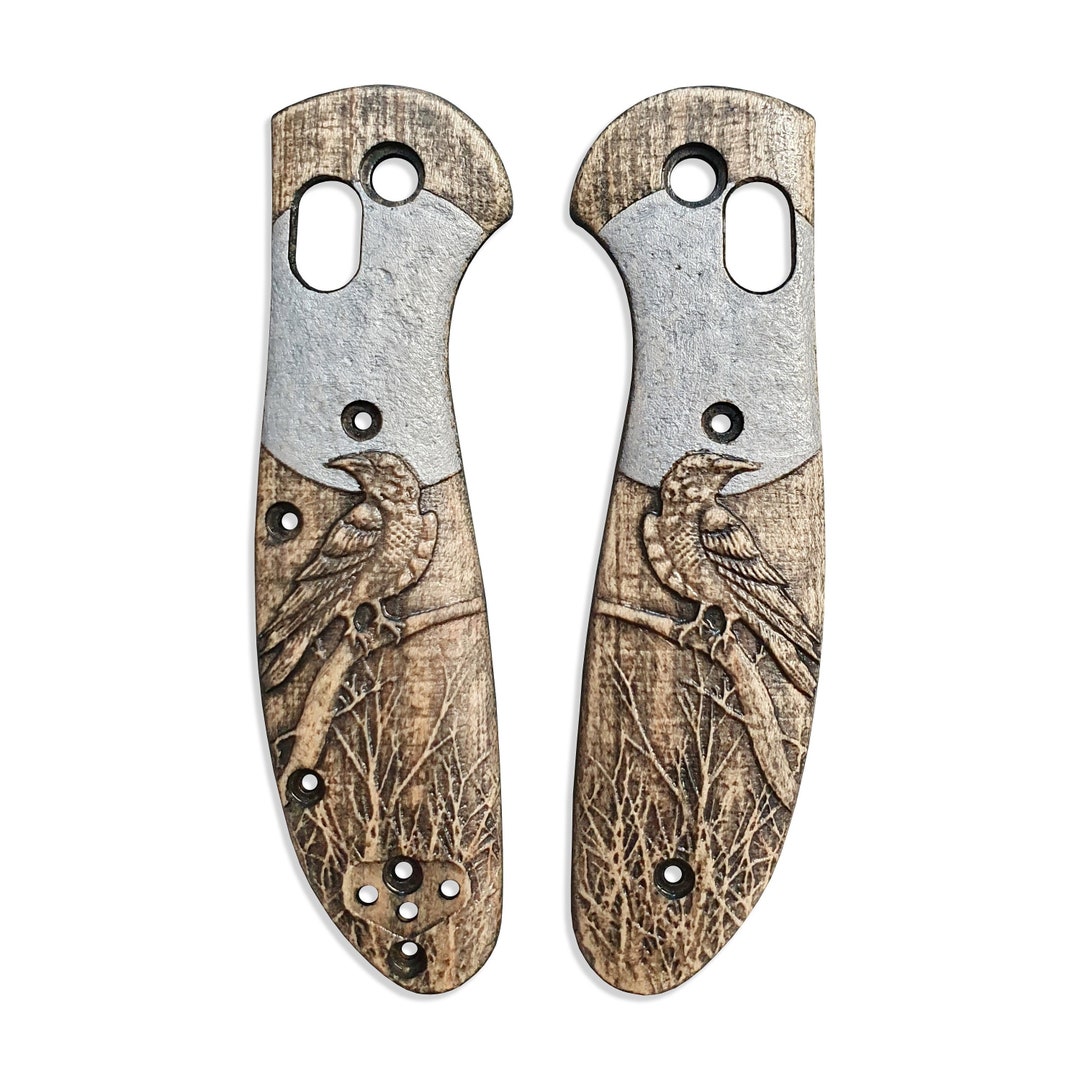Moon Raven - Benchmade Mini Griptilian 555, 556 Knife Scales - Etsy