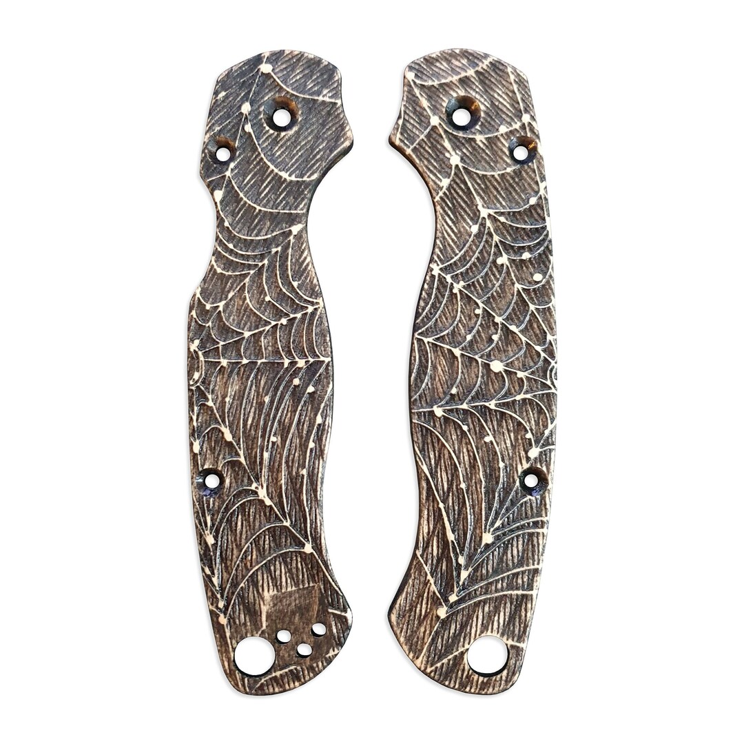 Spider Web - Spyderco Para Military 2 Knife Scales - Etsy