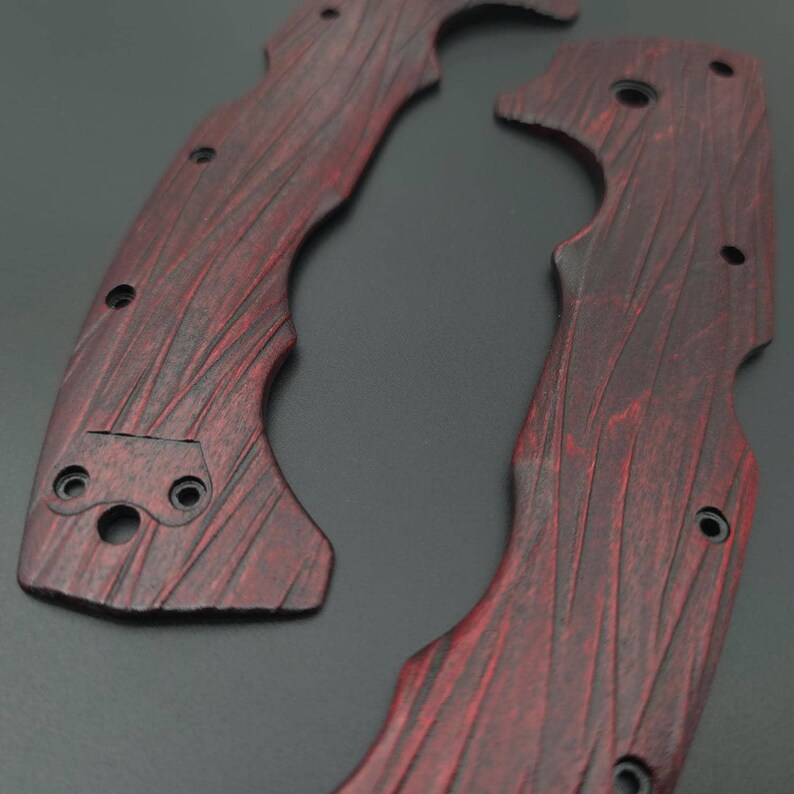 Fibers Dark Blood - Cold Steel 5-max Knife Scales - Etsy