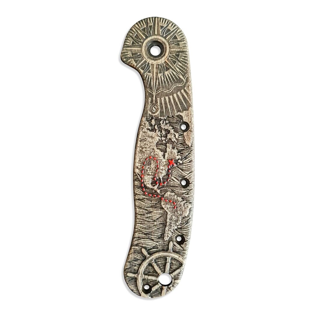 Treasure Map ESEE Avispa Knife Scale - Etsy