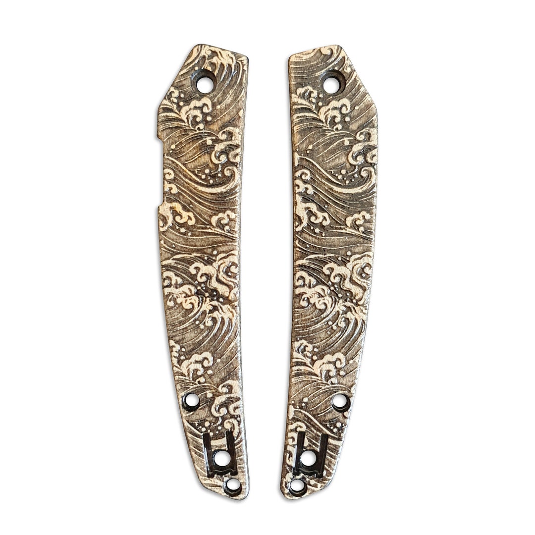 Japan Wave Classic Spyderco Ikuchi Knife Scales - Etsy