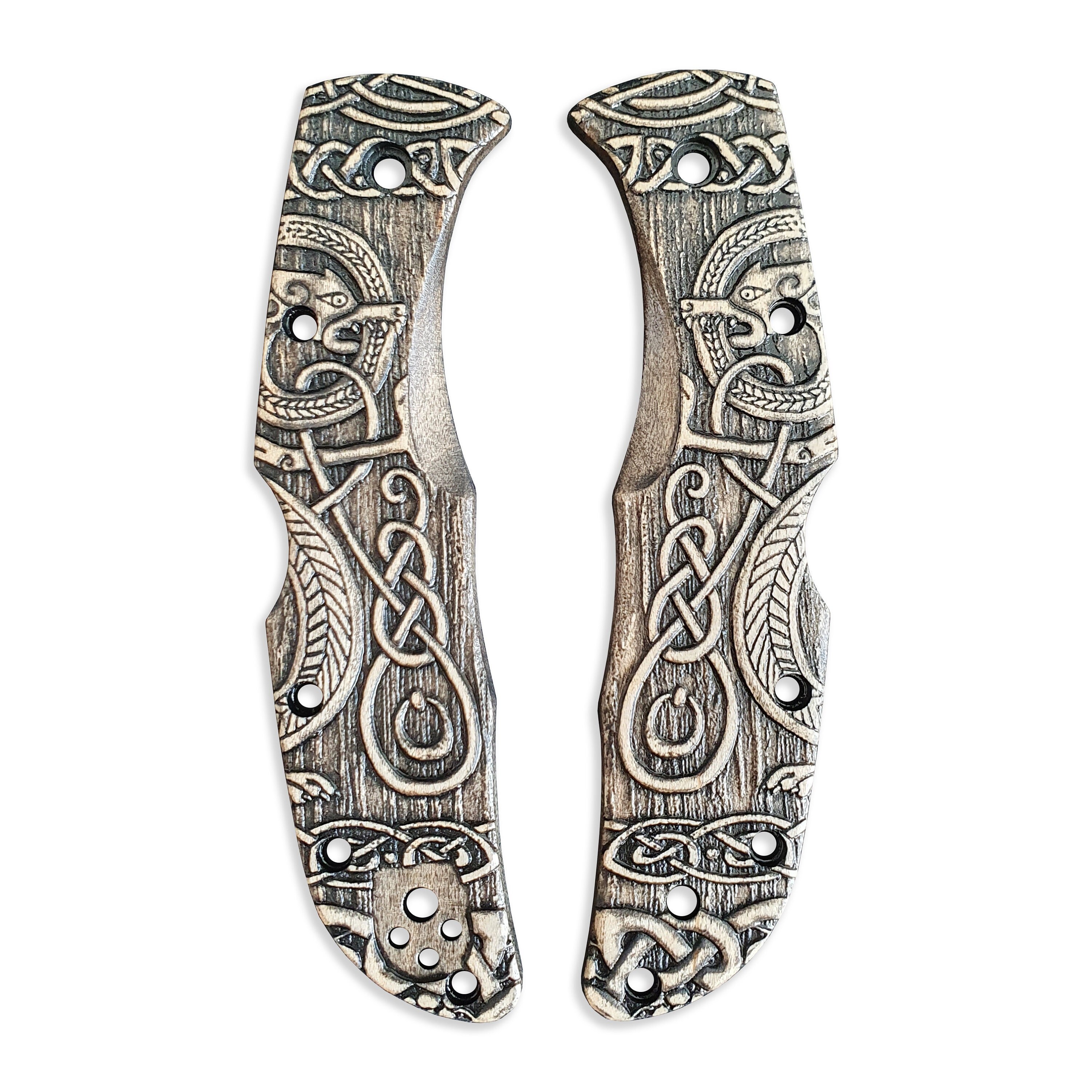 Celtic Gates Spyderco Endela Knife Scales - Etsy