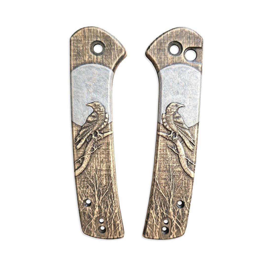 Moon Raven - CIVIVI Conspirator Knife Scales - Etsy