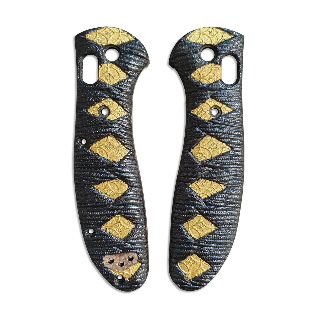 Katana Black Gold - Benchmade Griptilian 550, 551 Knife Scales - Etsy