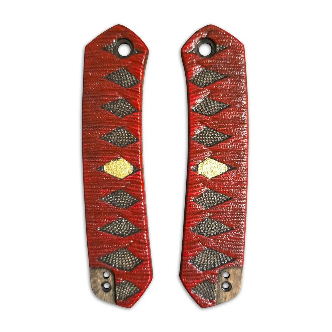 Katana Red Gold Coin - CIVIVI Vision FG Knife Scales - Etsy