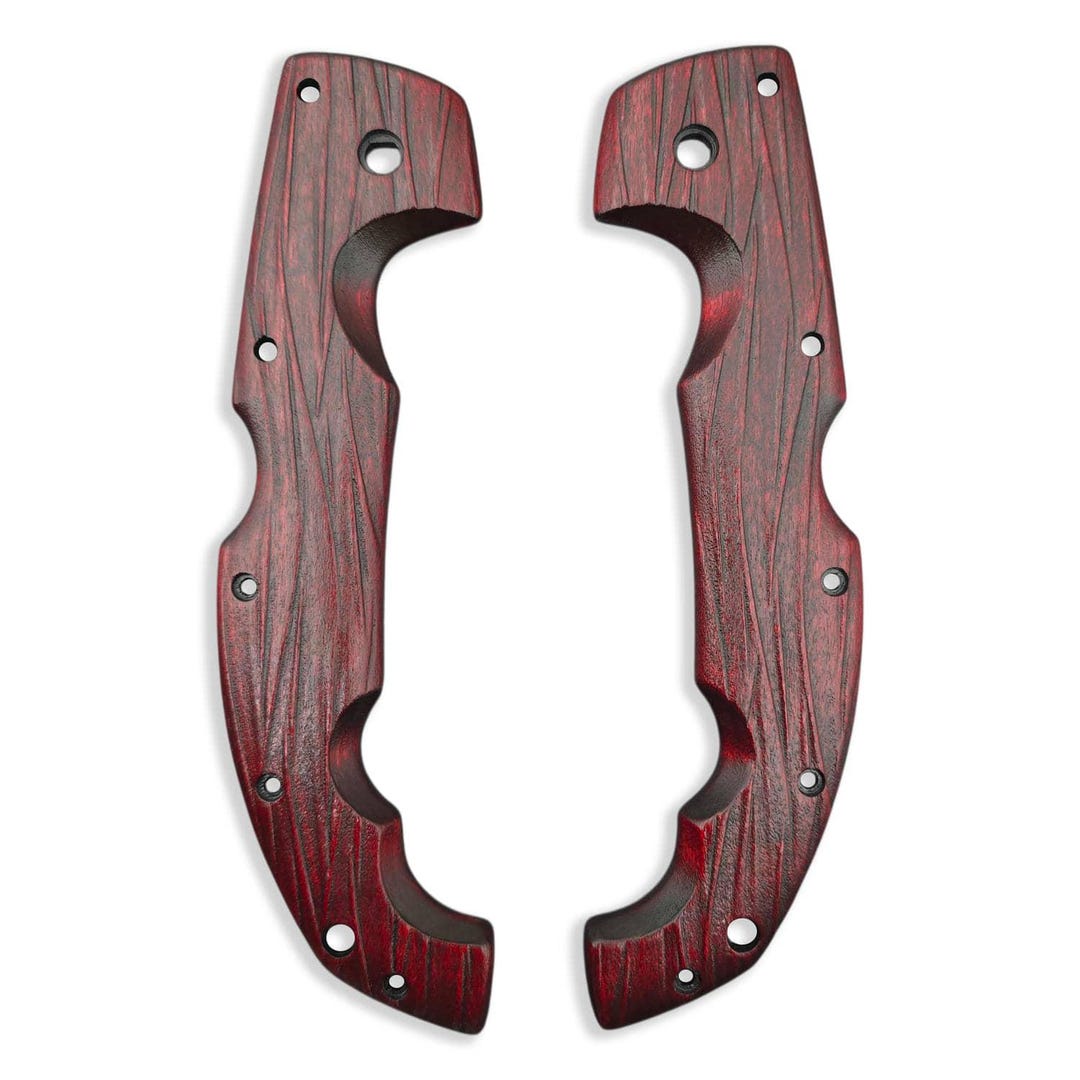 Fibers Dark Blood - Cold Steel Voyager Extra Large Knife Scales - Etsy