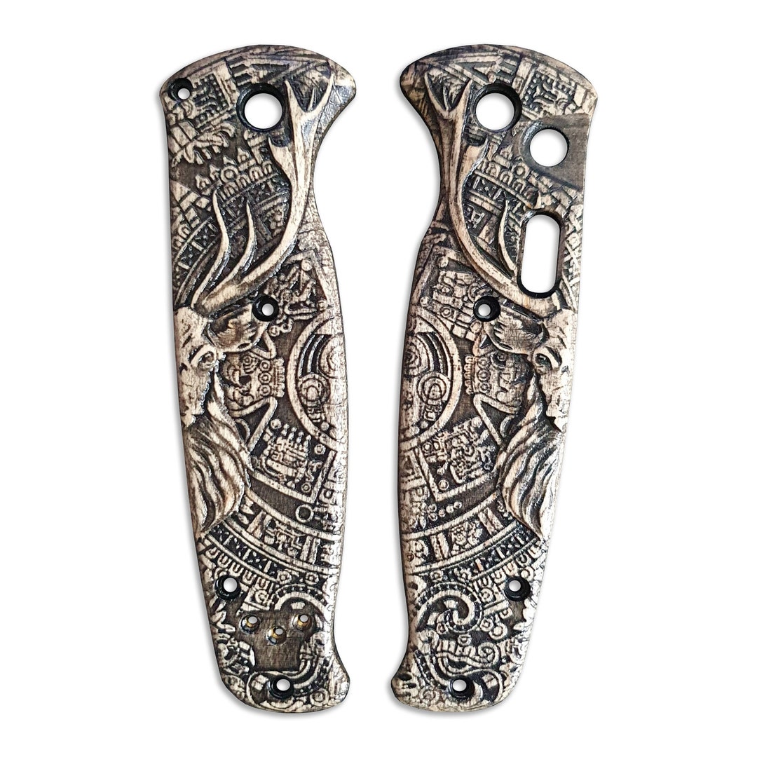 Deer Aztec - Benchmade Composite Lite Auto 4300 Knife Scales - Etsy