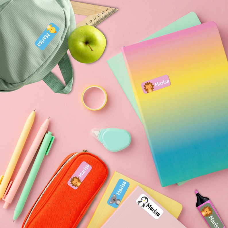 Personalized Name Label for Kid Custom Stickers Washable for Clothes ...