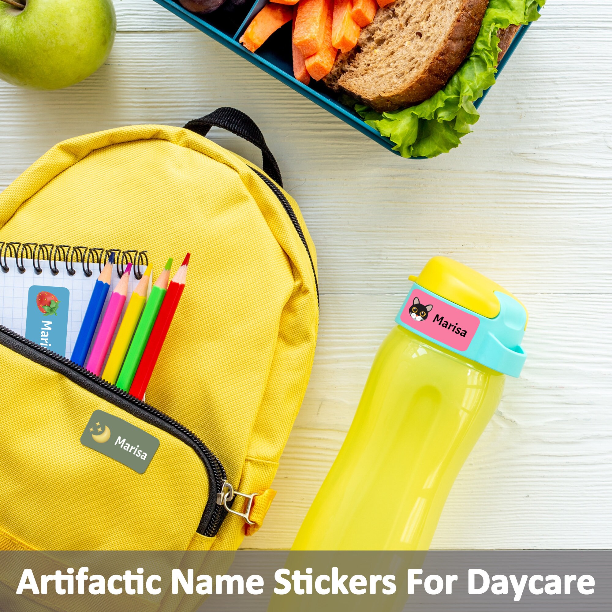 Personalized Name Label for Kid Custom Stickers Washable for Clothes ...