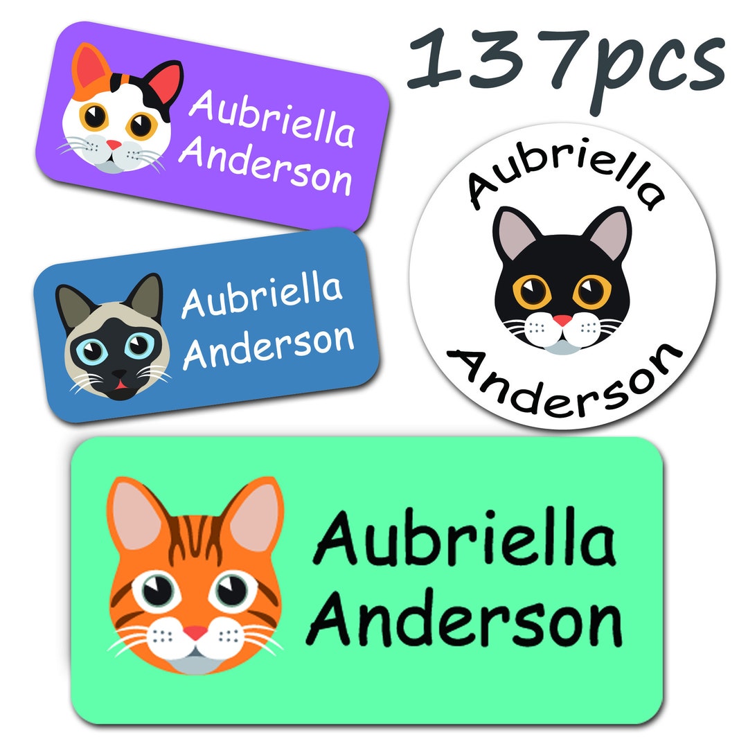 Personalized Name Label for Kid Custom Stickers Washable for Clothes ...